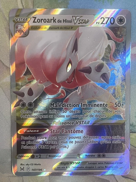 CARTE POKÉMON ZOROARK DE HISUI VSTAR EB11 ORIGINE PERDUE 147/196 FR NEUF EUR 9,99 - PicClick FR