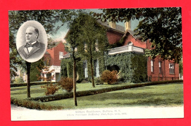 MILBURN RESIDENCE WHERE President McKinley Died Buffalo New York 1910's ...