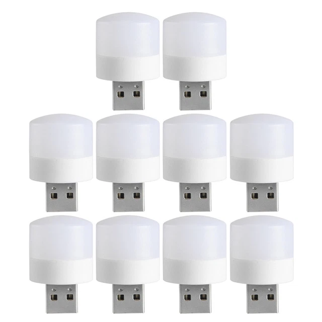10 PCS LED Light Bulb USB Night Lamp Eye Travel Small for Bedroom £7.08 ...