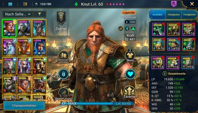 RAID SHADOW LEGENDS Account GNUT 1 Tag Rückgaberecht Lilitu Ninja ...