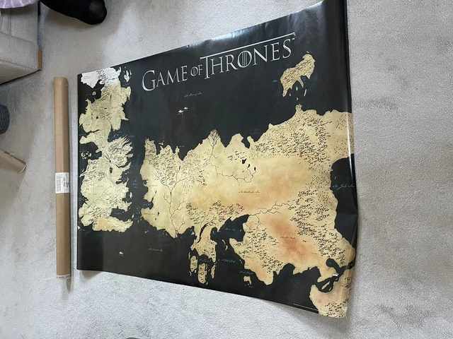 GIANT GAME OF Thrones Westeros and Essos Map £6.00 - PicClick UK