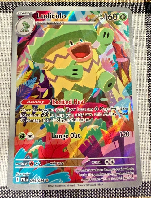 POKEMON TCG MEGA Evolution Phantasmal Flames - Ludicol 095/094 ...