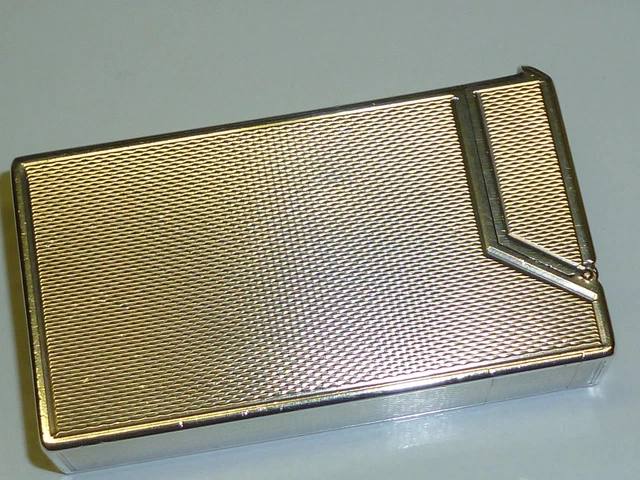 DUNHILL &BROADBOY& SOLID Silver "Mk2" Long Roller Full Cap Lighter ...