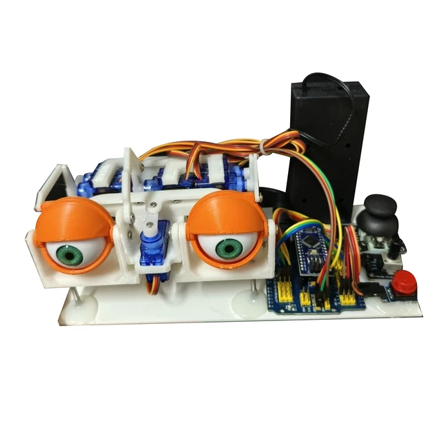 ANIMATRONIC EYES DIY kit for Arduino Bionic robot SG90 servo Joystick ...