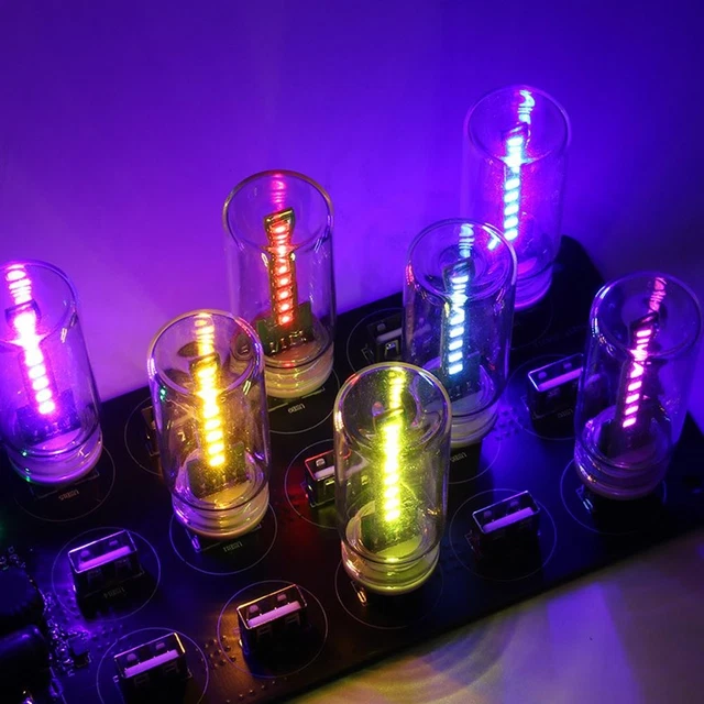 NEW PORTABLE USB Plug in LED Mini Night Car Atmosphere Mobile Light ...