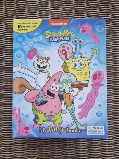 SPONGEBOB SQUAREPANTS MY Busy Books + 10 Figurines + A PlayMat £6.95 ...