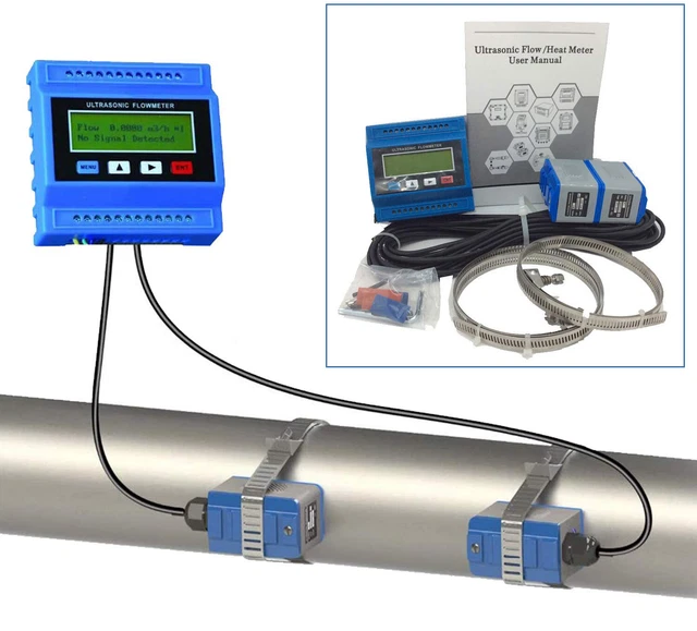 PORTABLE MODULE ULTRASONIC Flow Meter Liquid Flowmeter TUF-2000M DN25 ...
