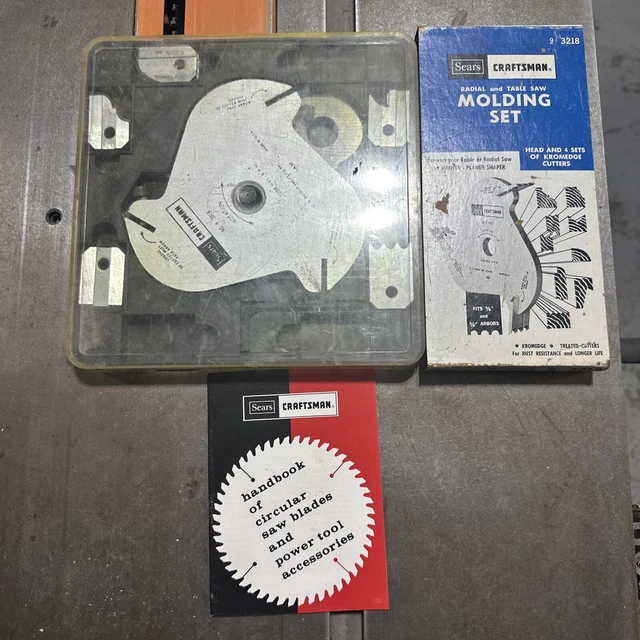 Vintage Craftsman Triple-Cutter Molding Head Set W/18, 47% OFF