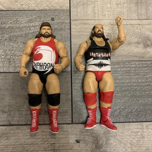 WWE WWF WCW Legends Natural Disasters Earthquake & Typhoon Elite Mattel ...