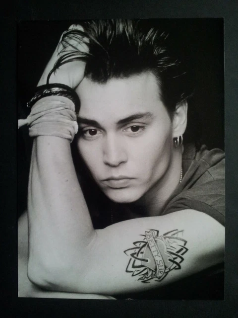 JOHNNY DEEP Photo Noir et Blanc 18X24 cm EUR 20,00 - PicClick FR