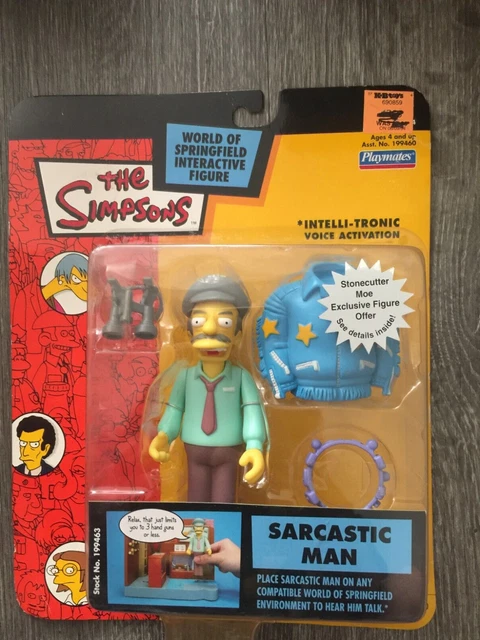 LOS SIMPSON PLAYMATES Sarcastic Man Series 14 World Springfield Acción ...