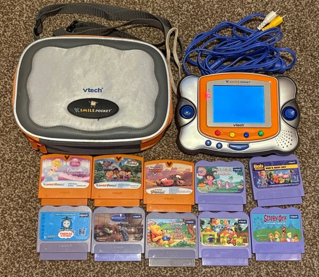 VTECH V SMILE Pocket Learning System Bundle **PLEASE READ DESCRIPTION** £47.48 - PicClick UK
