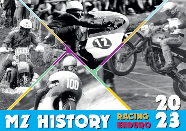CALENDAR 2023 MZ history historical two-wheelers racing MZ motorcycles GDR £20.58 - PicClick UK