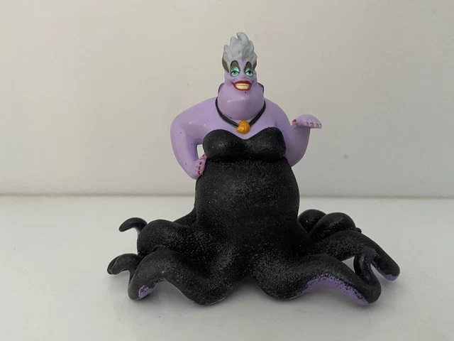DISNEY LITTLE MERMAID Villain URSULA Sea Witch Octopus Glitter Figure 4 ...