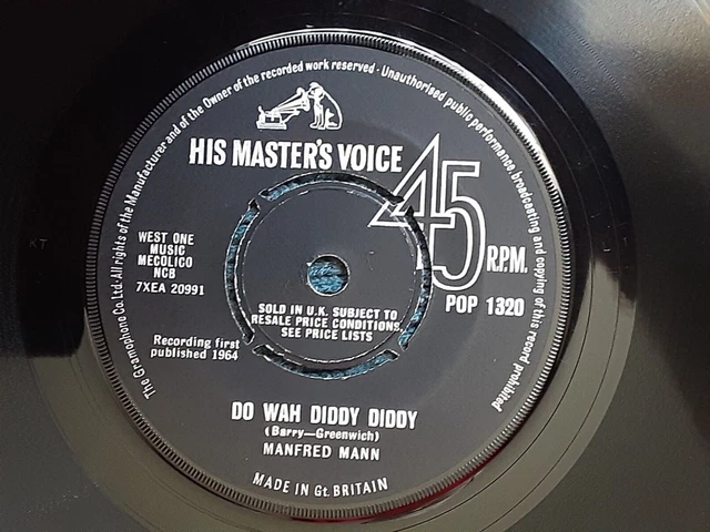 MANFRED MANN DO Wah Diddy Diddy Hmv Original 1964 Classique - Rare EUR ...