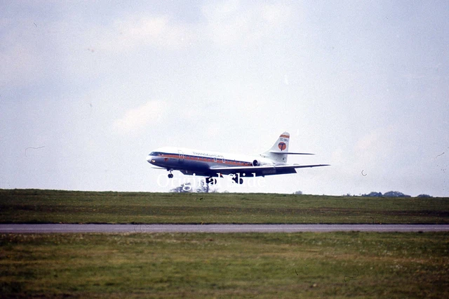 AIRCRAFT SLIDE - Trans Europa SE.210 Caravelle EC-BRJ @ Stansted (A013 ...