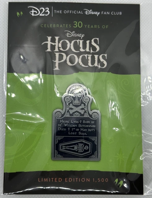 DISNEY D23 2023 Hocus Pocus 30th Anniversary Gravestone Headstone Pin ...