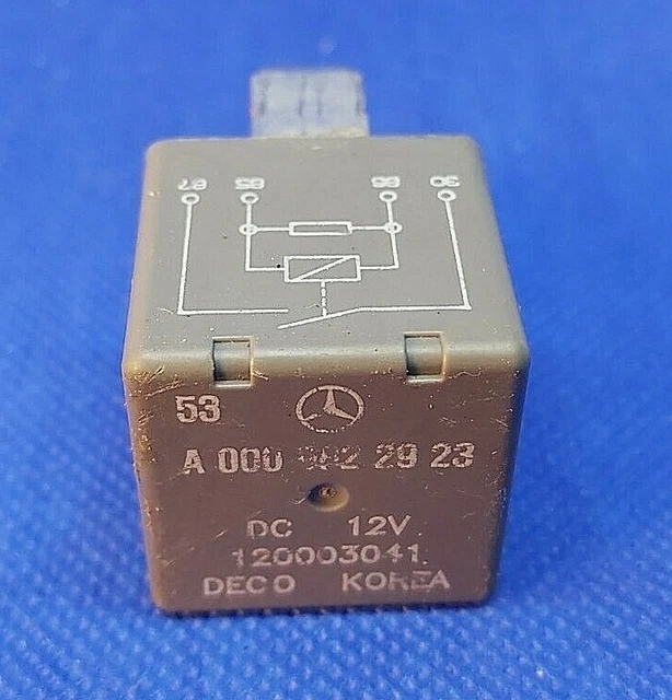 MERCEDES RELAY A0009822923 Genuine DECO 4 PIN GREY £13.20 - PicClick UK