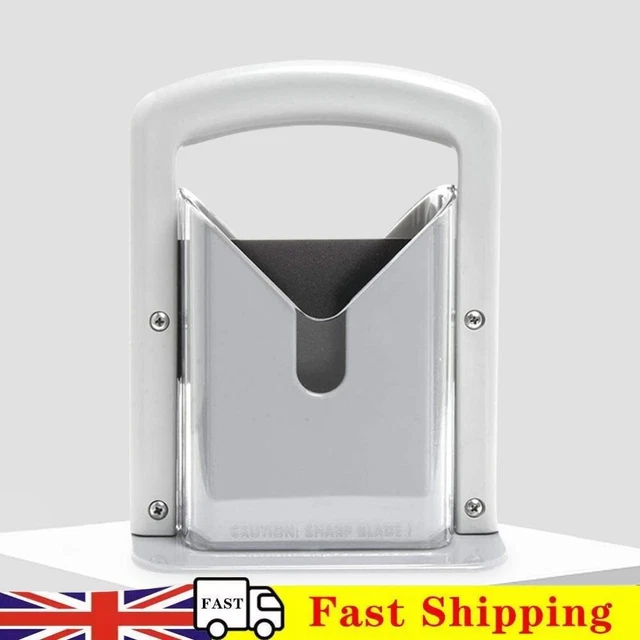 BAGEL GUILLOTINE SLICER Stainless Steel Buns Cake Slicer Baking Pastry ...