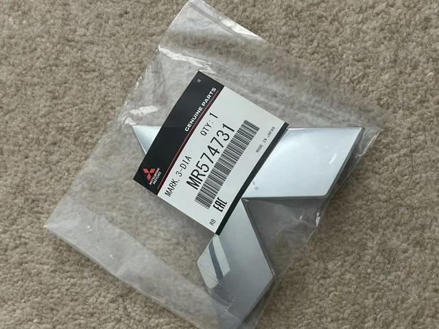 GENUINE MITSUBISHI LANCER Evolution VIII Front Bumper Badge EVO 8 £69. ...