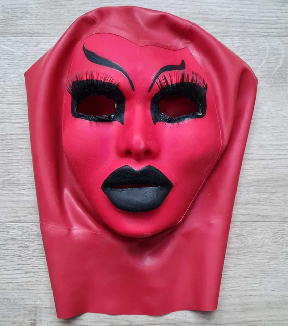 BEA MIERSCH LATEXMASKE Gr. M rot mpicsmedia EUR 290,00 - PicClick DE