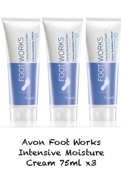 AVON FOOT WORKS Intensive Moisture Foot Cream 75ml X3 $45.00 - PicClick AU