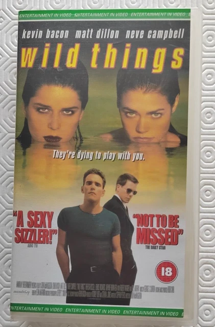 WILD THINGS NEVE Campbell Kevin Bacon Matt Dillon Denise Richards VHS £ ...