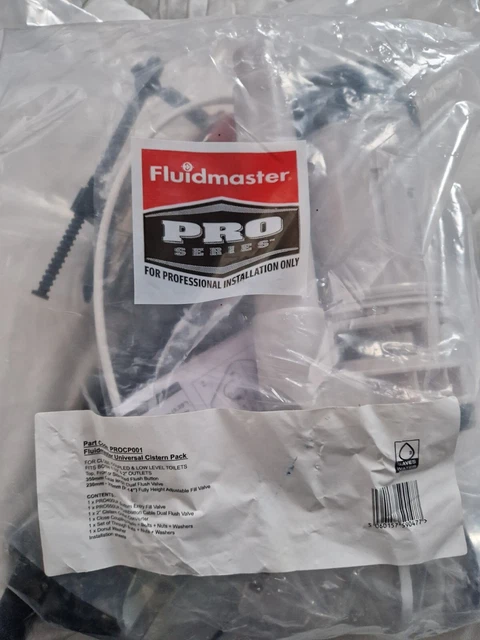 FLUIDMASTER UNIVERSAL CISTERN Pack Toilet Flush Inlet Outlet Repairkit ...