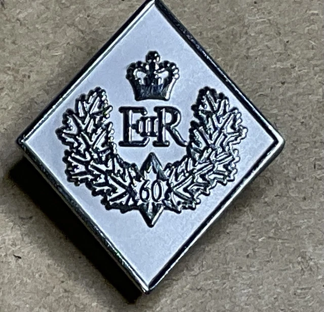Queen Elizabeth Ii Er Diamond Jubilee 60th Coronation 1952 2012 Lapel