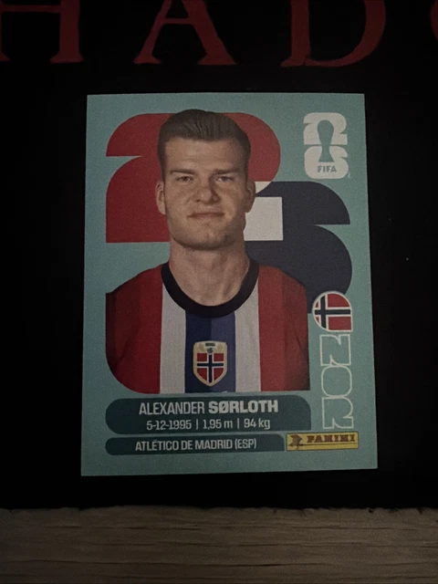 PANINI FIFA WORLD Cup 2026 Sticker Norway Alexander Sorloth NOR16 £1.16 ...