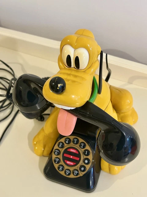 VINTAGE DISNEY PUSH Button Animated Pluto Telephone £63.08 - PicClick UK