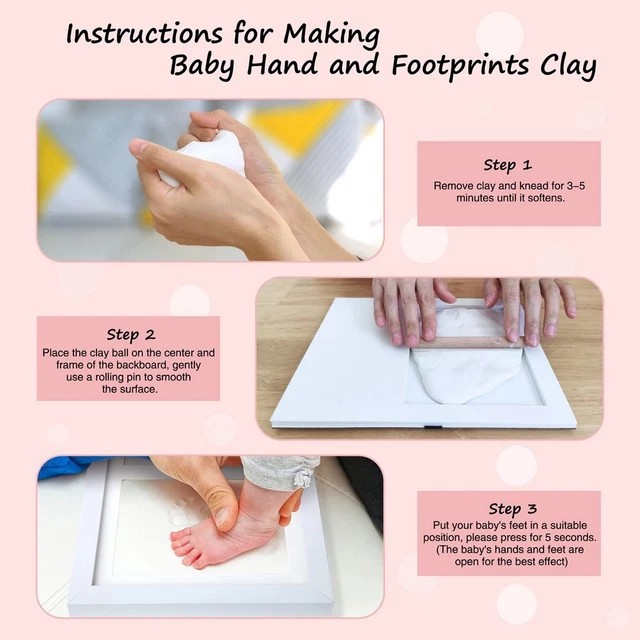 CUTE BABY HAND and Footprints Kit Pet FootPrints Clay Kits Picture ...