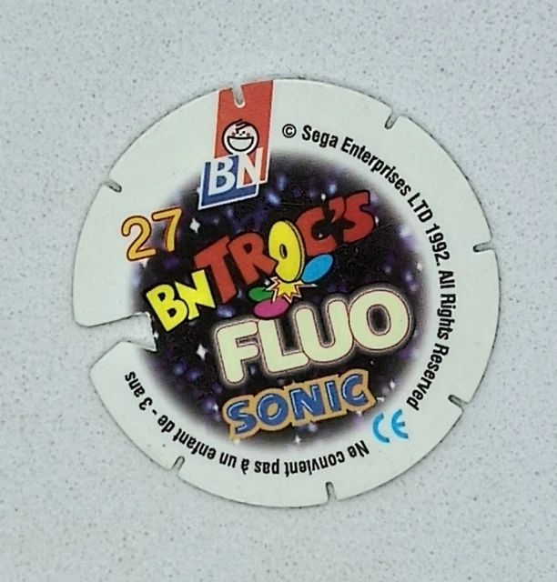 POG VOLANT SONIC 27 BN TROC'S Pogs Kini Kinis Slammers Caps Flip Tazos ...