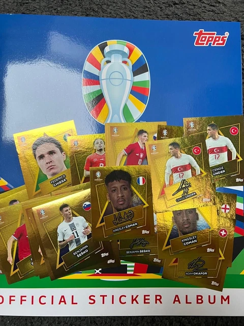 TOPPS UEFA EURO EM 2024 Sticker Star Player SP (mit & ohne Signature ...