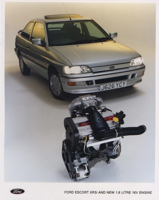 FORD ESCORT XR3I Mk5 Large Format Period Press Photograph - 1.8 Litre ...