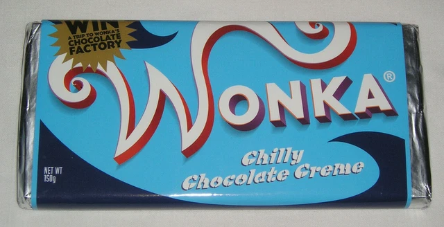 WONKA BAR CHILLY Crème Screen Used Movie Prop Charlie Chocolate Factory ...