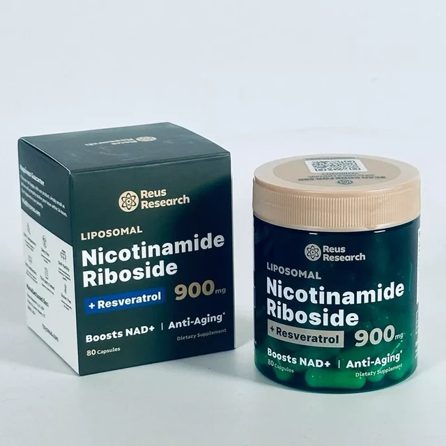 NICOTINAMIDE RIBOSIDE+RESVERATROL NAD+ Supplement 900mg Anti-Aging -exp ...