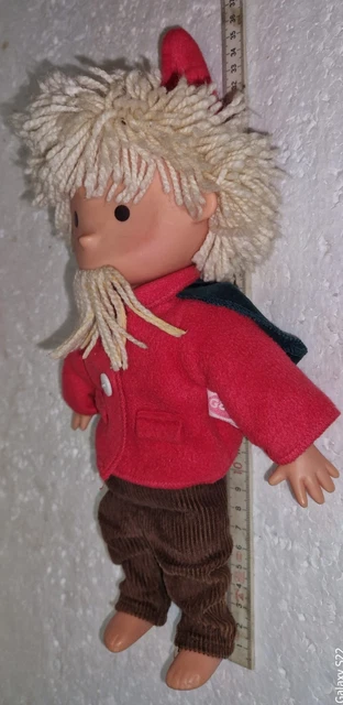 DDR SANDMANN SANDMÄNNCHEN Figur Puppe Kunststoff / Filz * 60er Jahre ...
