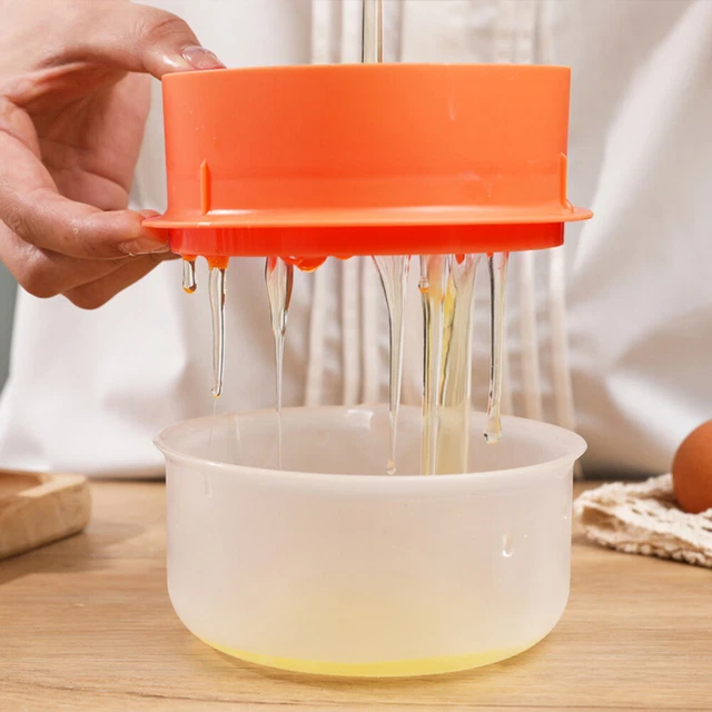 EGG SEPARATOR CLEAR Filter Egg Separator Drainage Port Flip Storage ...