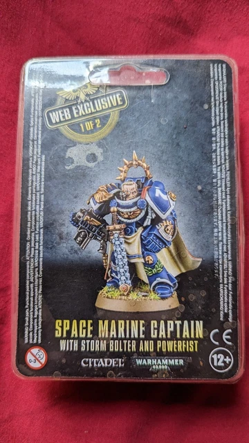 WARHAMMER 40K WEB Exclusive Space Marine Captain with Storm Bolter and ...