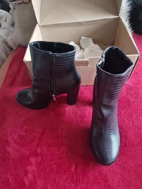 NEXT LADIES BLACK Leather Ankle Boots Size 7. Brand New. Never Worn. £5 ...