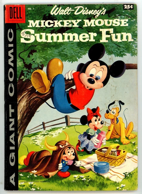WALT DISNEY'S MICKEY Mouse Summer Fun #1 Dell VG (1958) $11.00 ...