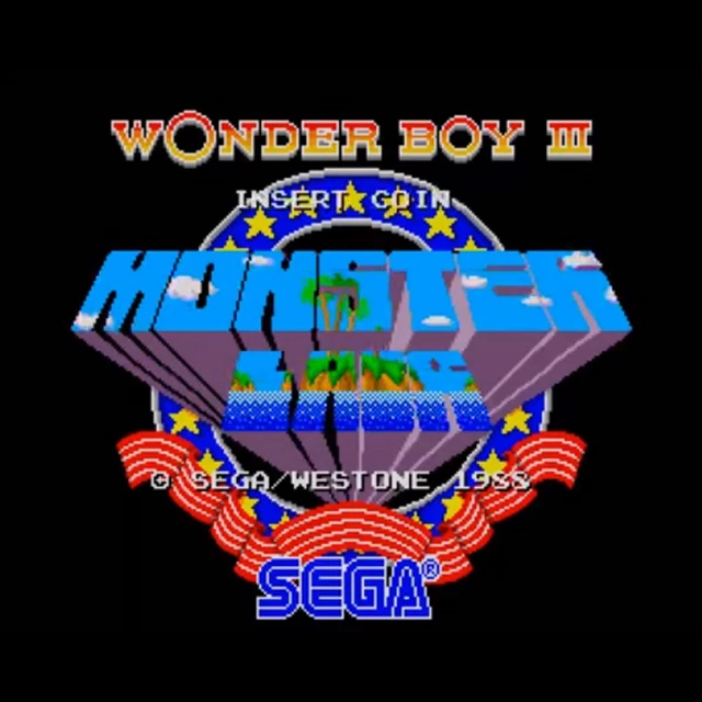 USÉ MONSTER LAIR Wonder Boy III Arcade Jeu PCB P.C.Tableau Sega Système ...