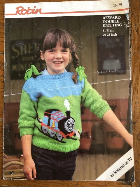 THOMAS THE TANK Engine knitting Pattern Original £3.50 - PicClick UK