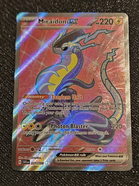 POKÉMON TCG MIRAIDON ex Scarlet & Violet Base Set 227/198 Holo Ultra ...