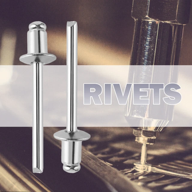 50PCS OPEN END Rivets Aluminum Hollow Blind Rivets Lightweight Tools (3 ...