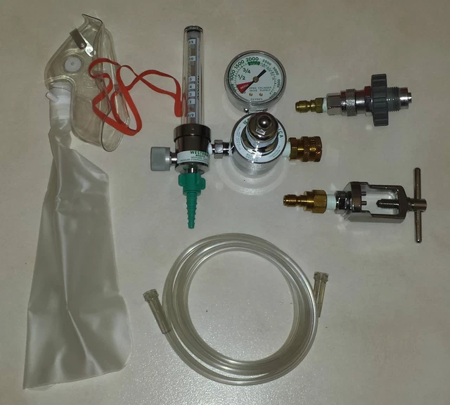 EMERGENCY/CONTINUOUS MIXING OXYGEN Kit For SCUBA Compressor Nitrox ...