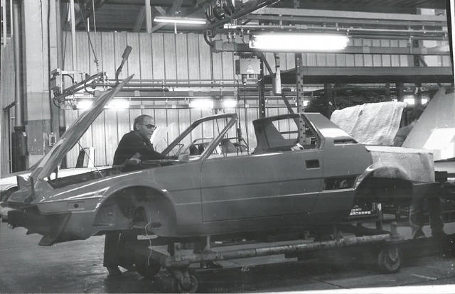 FIAT X1/9 ASSEMBLY Line At Bertone Factory 1981 B&W Photograph £56.00 ...
