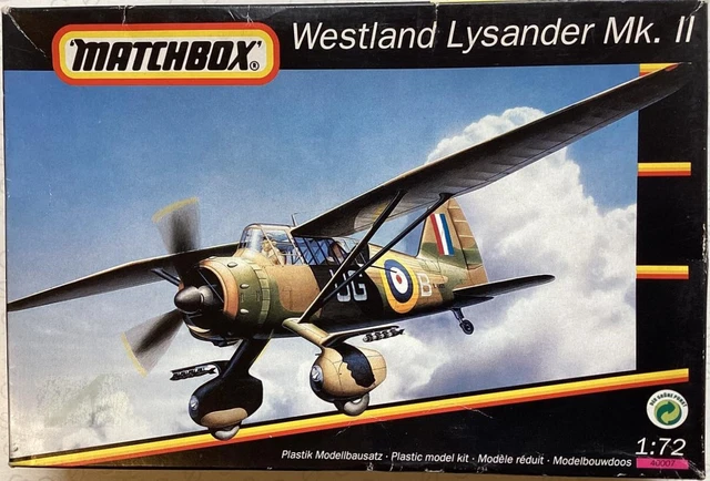 &WESTLAND LYSANDER MK.11. Monoplane. Matchbox Model Aircraft Kit 40007 ...
