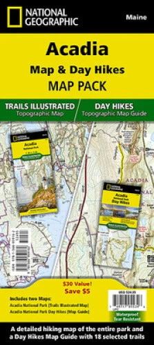 ACADIA NATIONAL DAY Hikes and National Park [Map Pack Bundle] (National ...